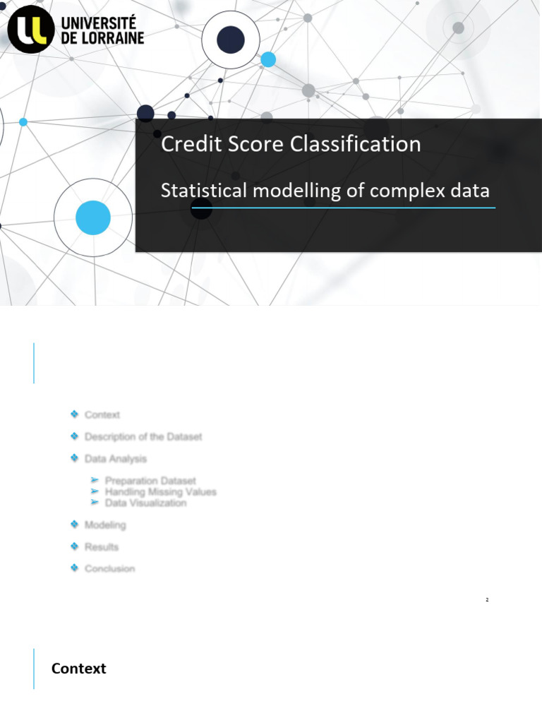 Presentation Credit Score | PDF | Regression Analysis | Statistical Theory