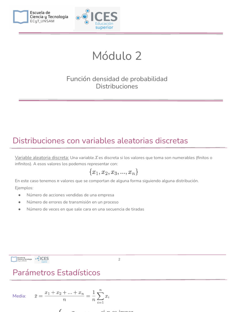 Módulo2_clase3_distribuciones | PDF | Distribución normal | Variable aleatoria