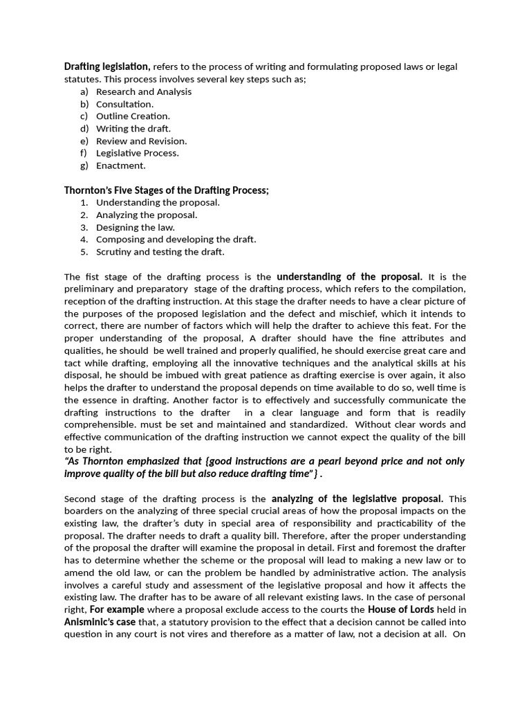 Legal Drafting (Assignment) 2 | PDF | Policy | Justice