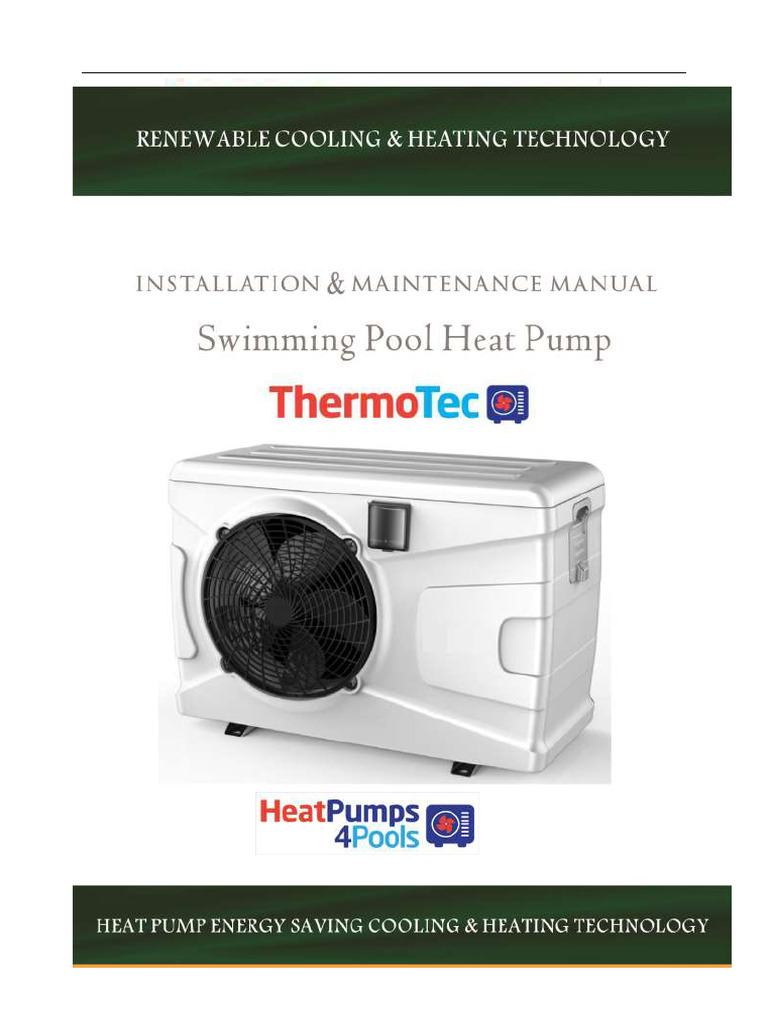 Installation-manual-Thermotec-Horizontal-Heat-Pump | PDF | Heat Pump | Heat Exchanger