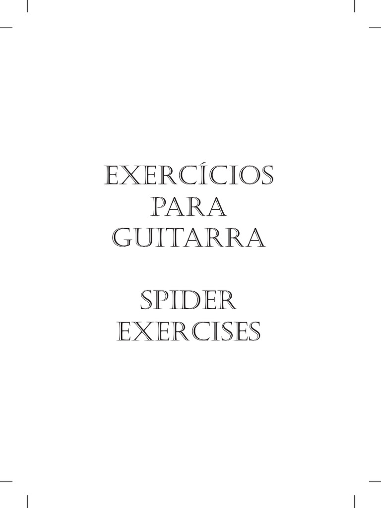 Spider Exercises para Guitarra | PDF