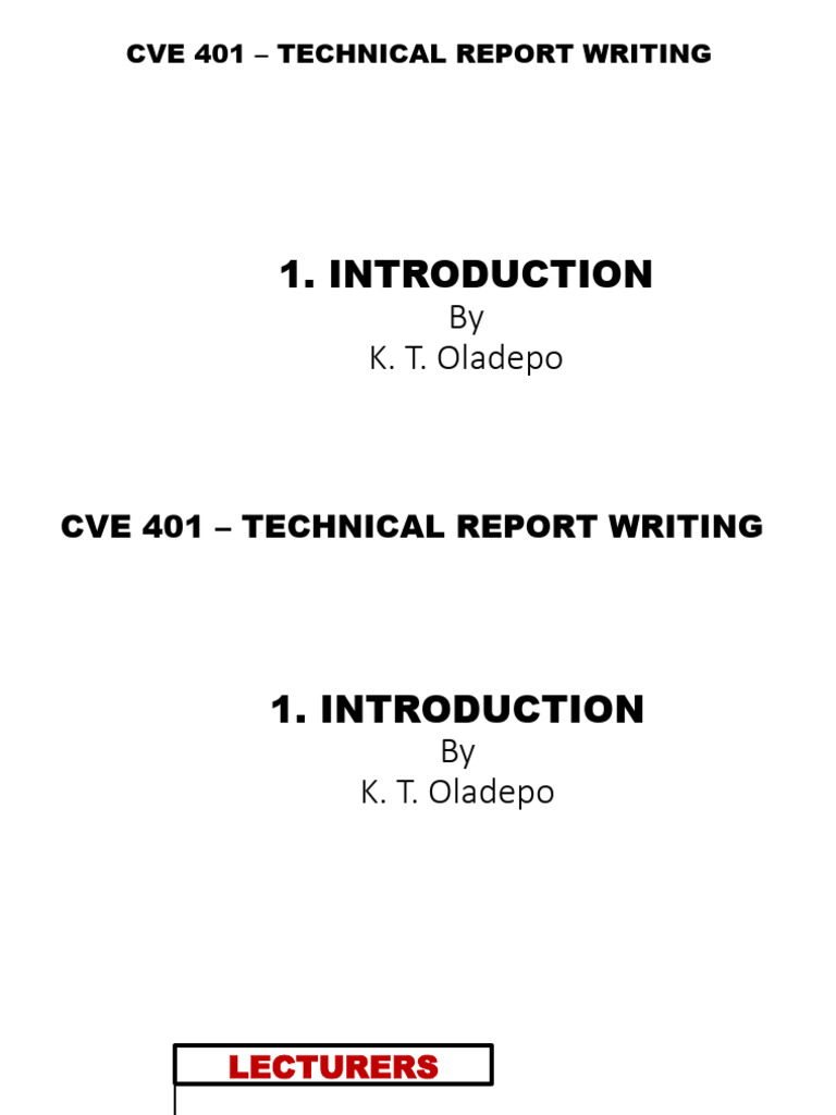 Kto-2022-2023 - Cve401 - Chapter One - Introduction | PDF | Human ...