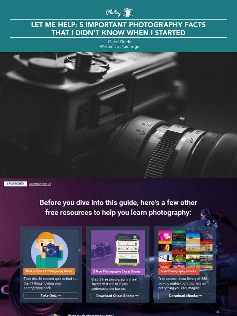 5 Important Photography Facts I Didnt Know When I Started | PDF ...