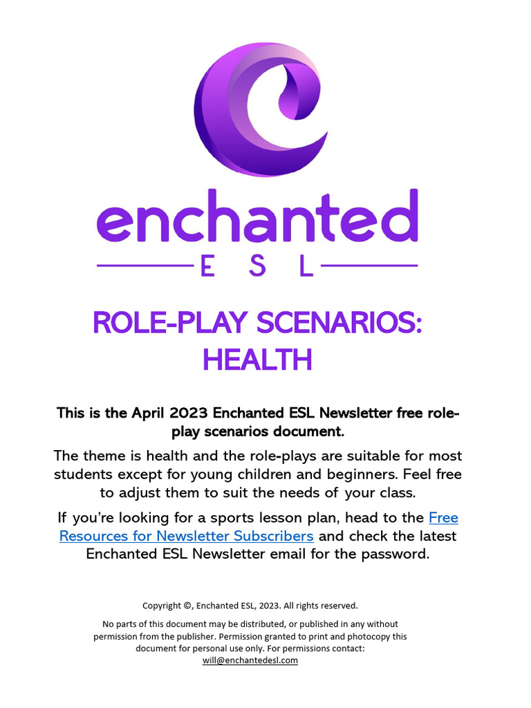 23.4-Health-Role-Plays | PDF
