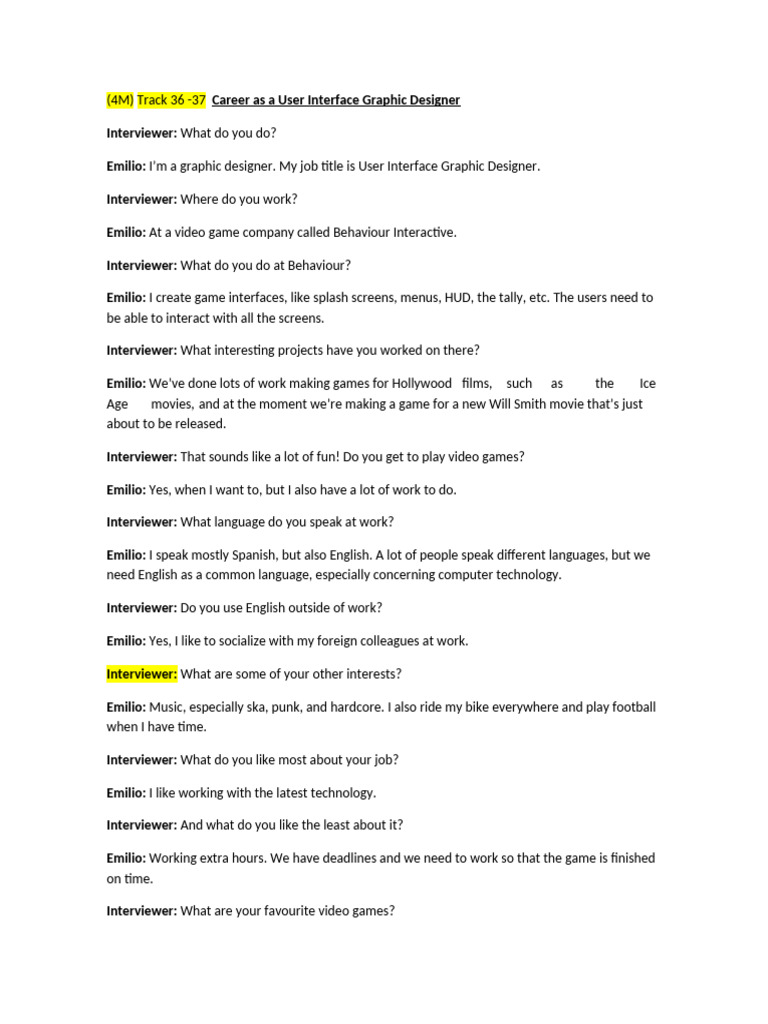 B1 Career As A User Interface Graphic Designer | PDF | Graphical User ...