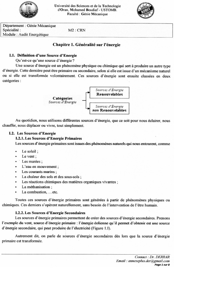 Cours Audit Ch1. Part1. | PDF