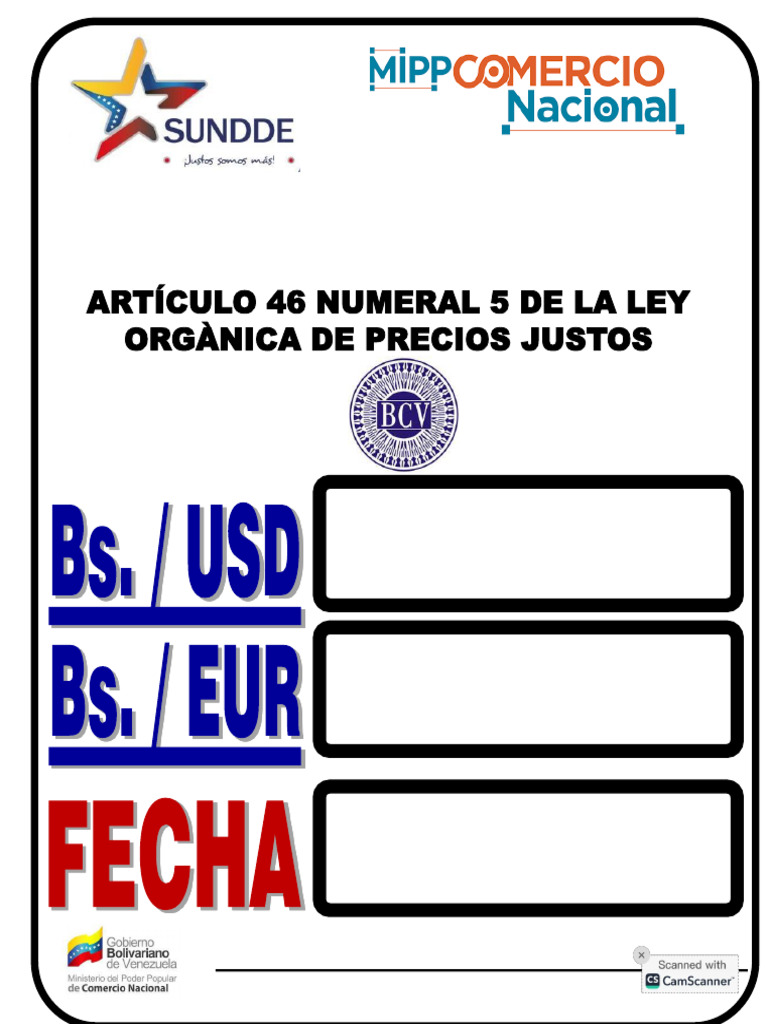 Formato Tasa de Cambio | PDF