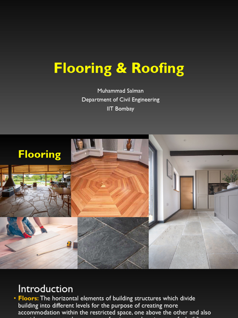 13. Flooring _ Roofing | PDF | Flooring | Roof