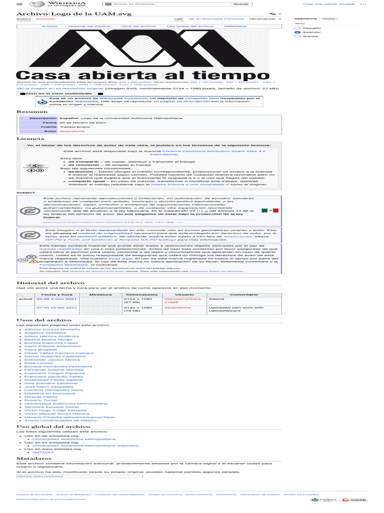Archivo:Logo de La UAM.svg - Wikipedia, La Enciclopedia Libre | PDF ...