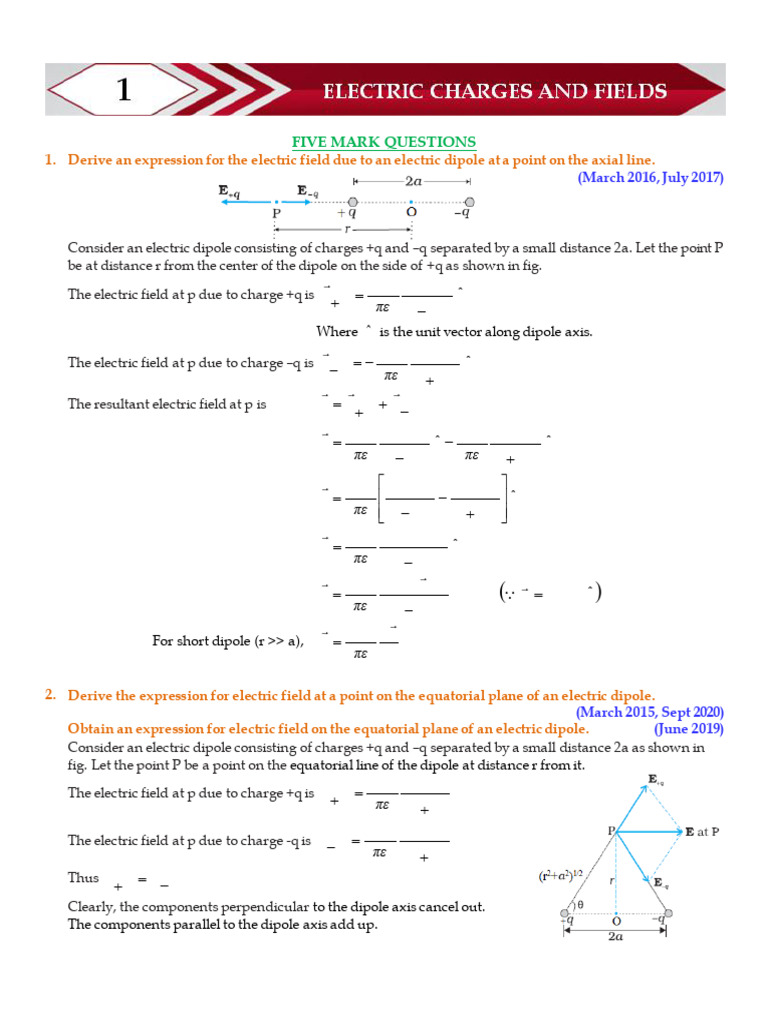 II PUC PHYSICS - Question Bank (July 2023) - Deepa | PDF | Electrical ...
