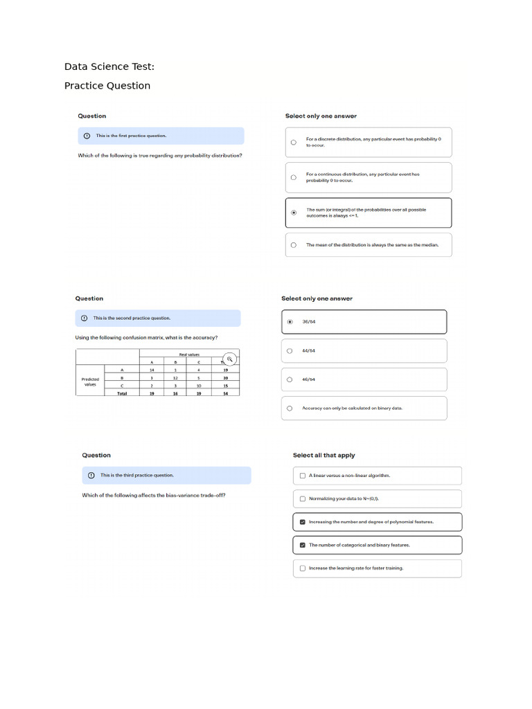 Data Science Test | PDF