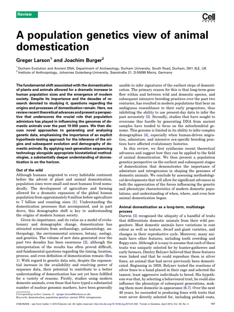 2 | PDF | Domestication | Hybrid (Biology)