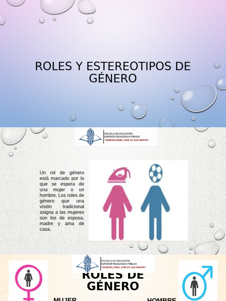 Roles y Estereotipos de Género | PDF | Mujer | Estereotipos