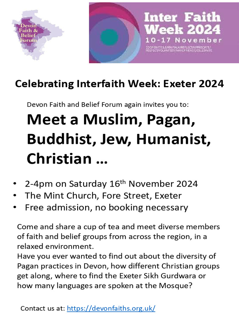 Interfaith Week Meet a ... 2024 Flyer | PDF