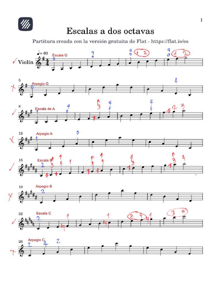 Escalas A Dos Octavas | PDF