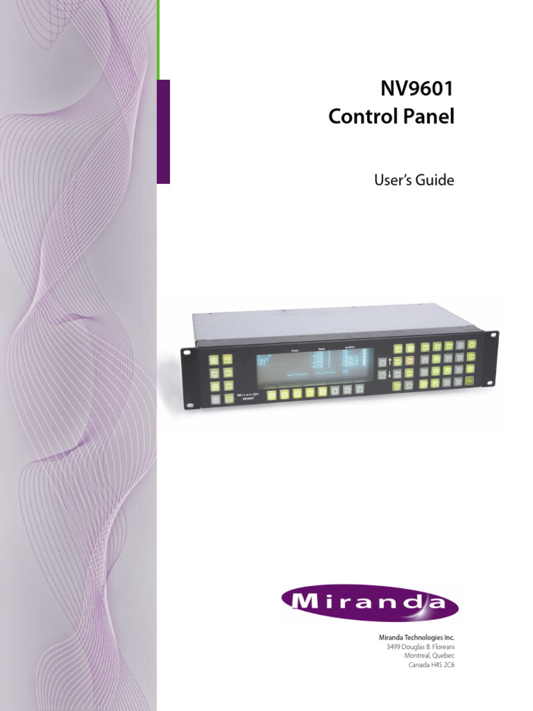 UG9601-02 NV9601 Users Guide | PDF | Power Supply | Fuse (Electrical)