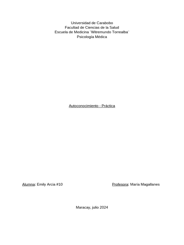 Autoconocimiento y Crecimiento Personal | PDF