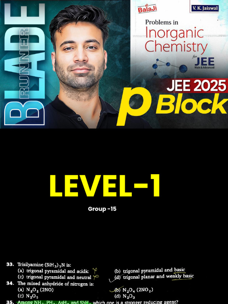 P Block Elements- BladeRunner | PDF
