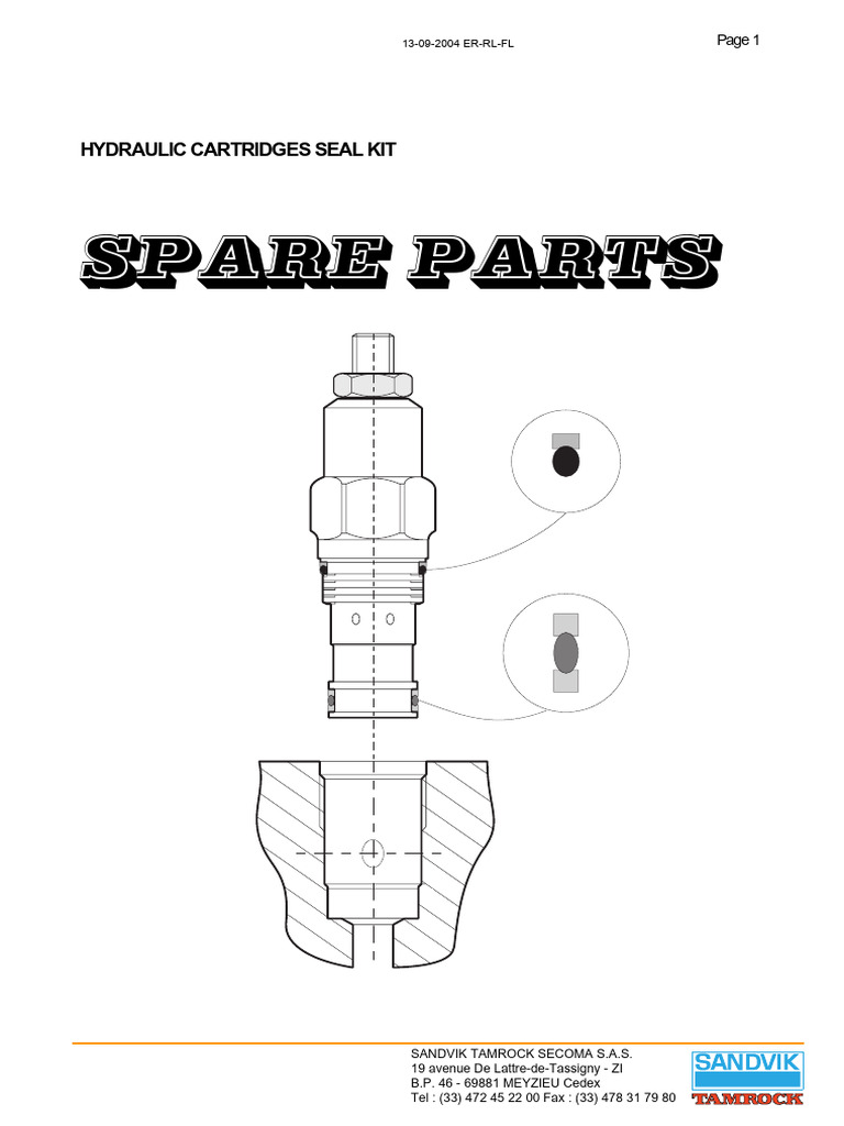 258 M100E S01 Hydraulic Cartridge | PDF | Valve | Gas Technologies