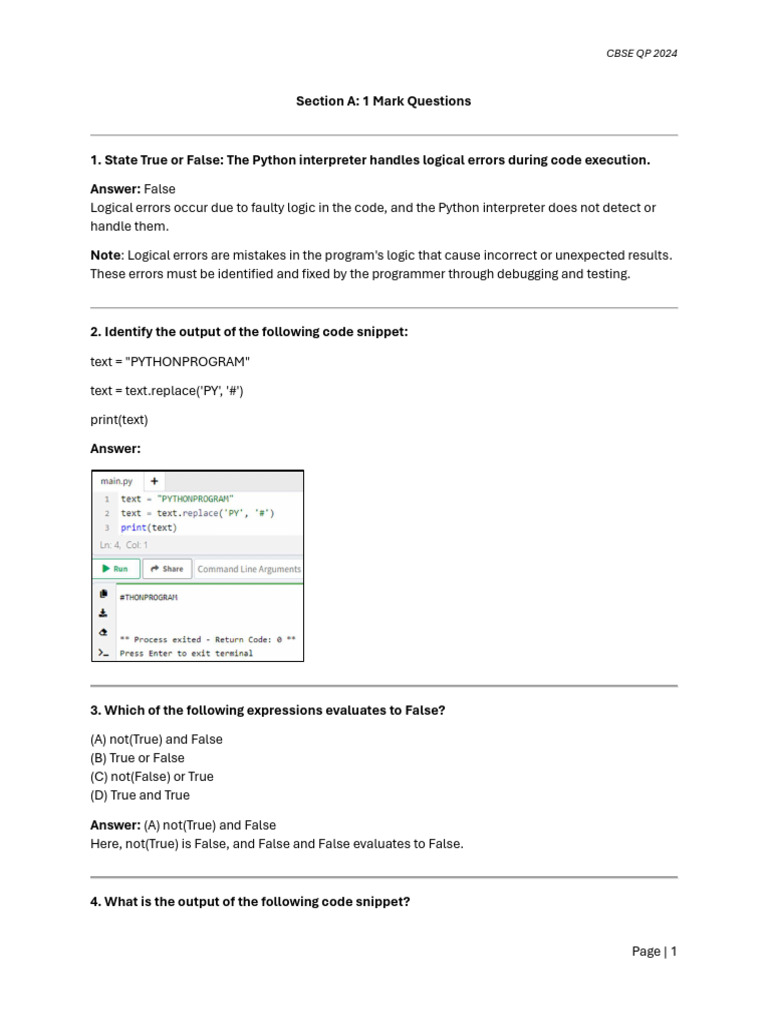 Python Code Snippet Analysis and Errors | PDF | Parameter (Computer Programming) | Table (Database)
