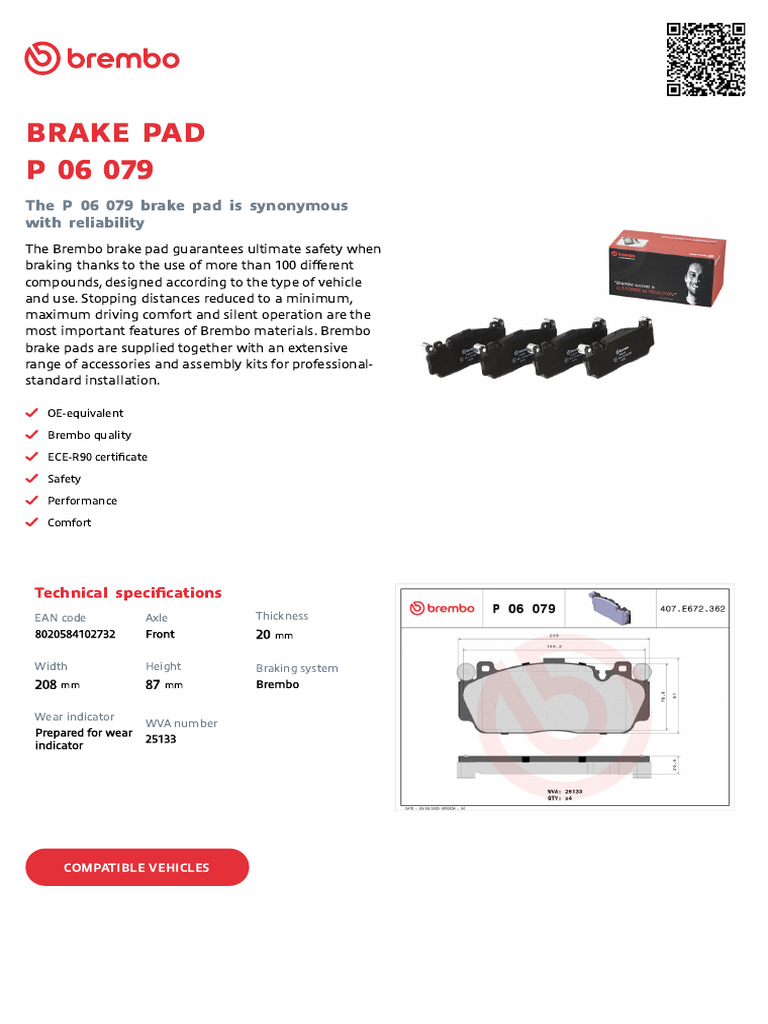 Brembo - P 06 079 | PDF