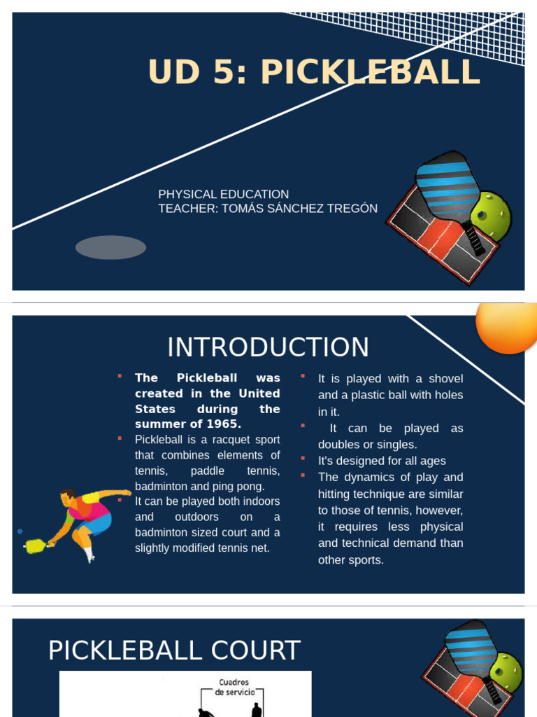 Unidad 5 - Pickleball English | PDF | Ball Games | Team Sports
