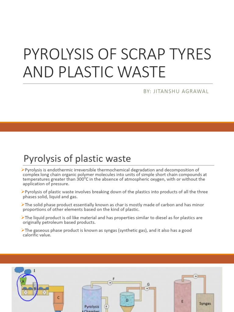 Pyrolysis of Scrap Tyres and Plastic Waste | PDF | Pyrolysis | Plastic