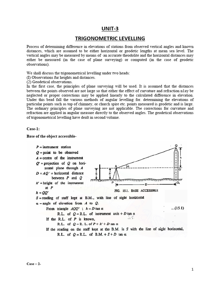 UNIT-3 | PDF | Surveying | Metrology