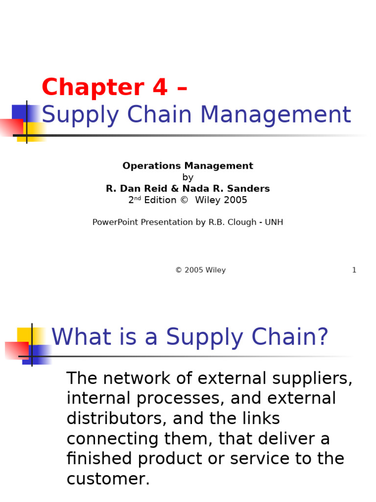 Chapter 10 Supply Chain Revised | PDF | Supply Chain | Supply Chain Management