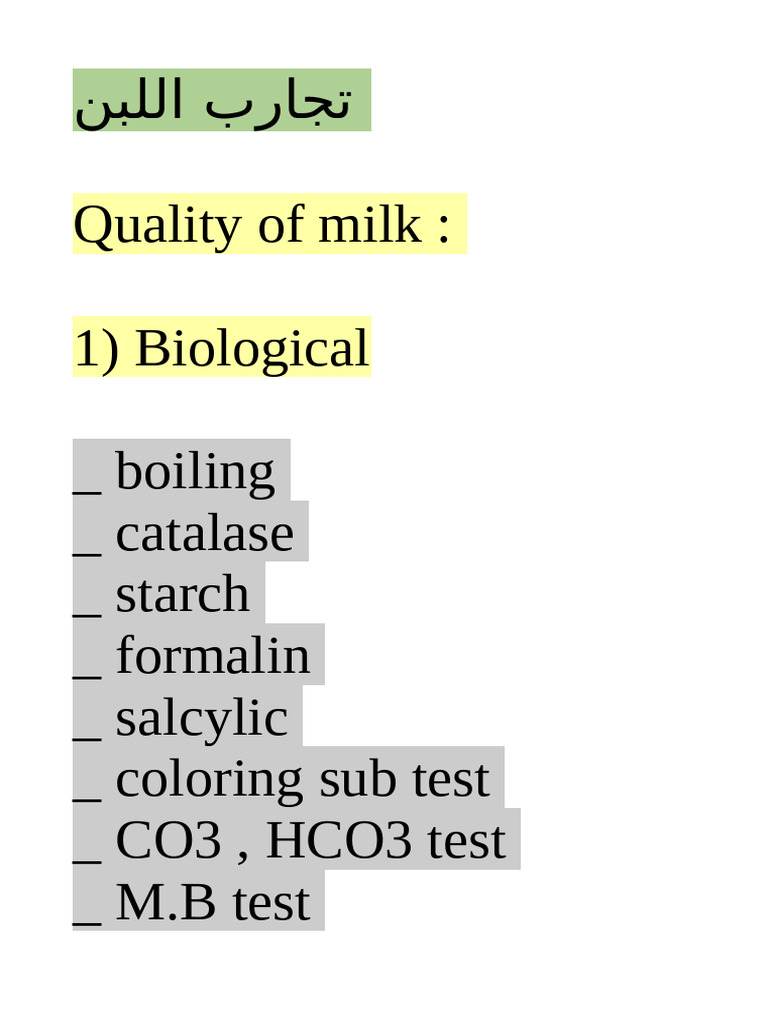 Section Milk | PDF