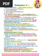 Diabetes Cheat Sheet | PDF