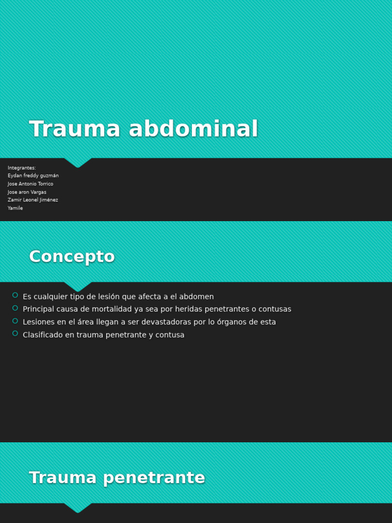 Trauma Abdominal | PDF