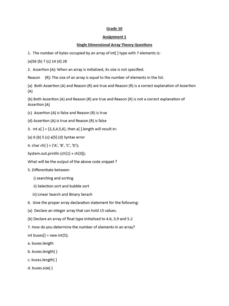 Assignment1 SDA Section A | PDF | Integer (Computer Science) | Computer Science
