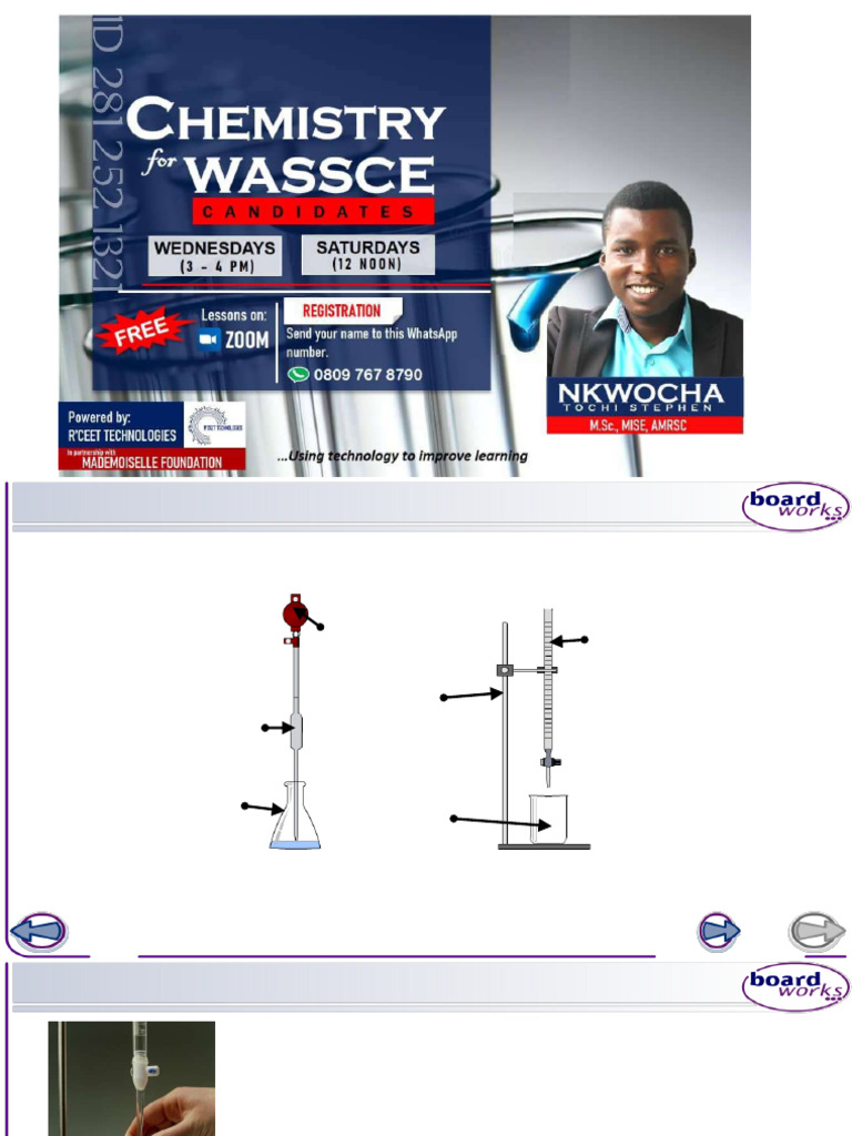 Volumetric Analysis Practical Online Lesson | PDF | Titration | Chemistry