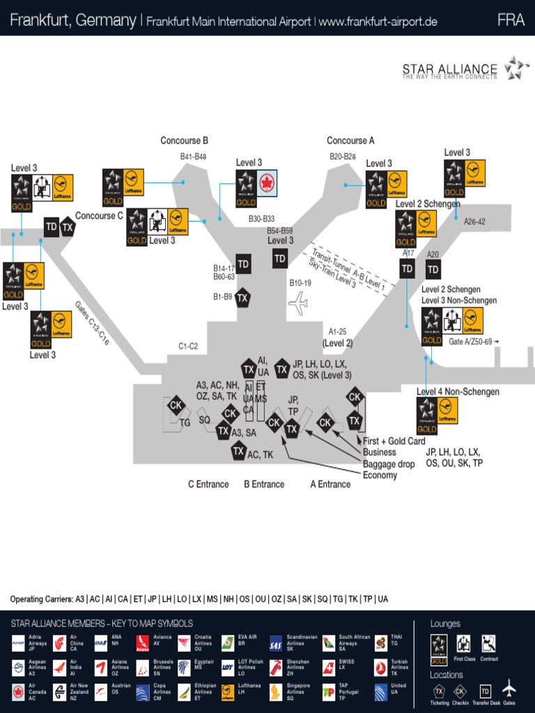 FRA_map | PDF | Transport Companies | Civil Aviation