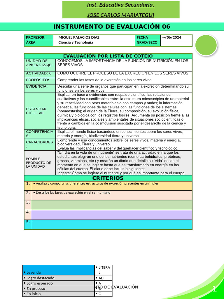 D-4º LC ACT 6 -CYT-UND 3 | PDF | Organismos | Vida