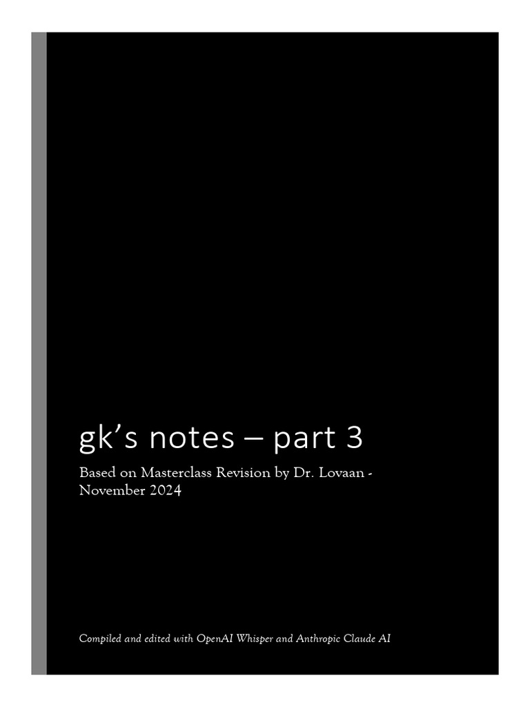 Medical Masterclass Notes 2024 | PDF | Anemia | Surgery