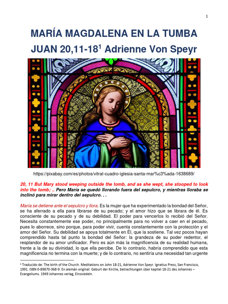 María Magdalena y la Tumba Vacía | PDF | María, madre de Jesús | Amor