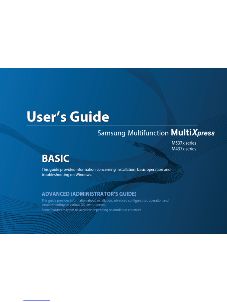 Multixpress m537x Series | PDF | Image Scanner | Printer (Computing)