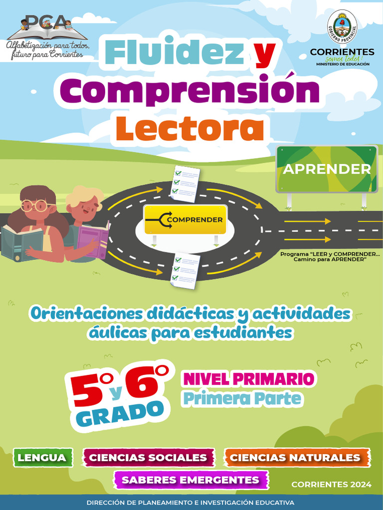 Fluidez y Comprension Lectora -Leer y Comprender-camino Para Aprender 5 ...