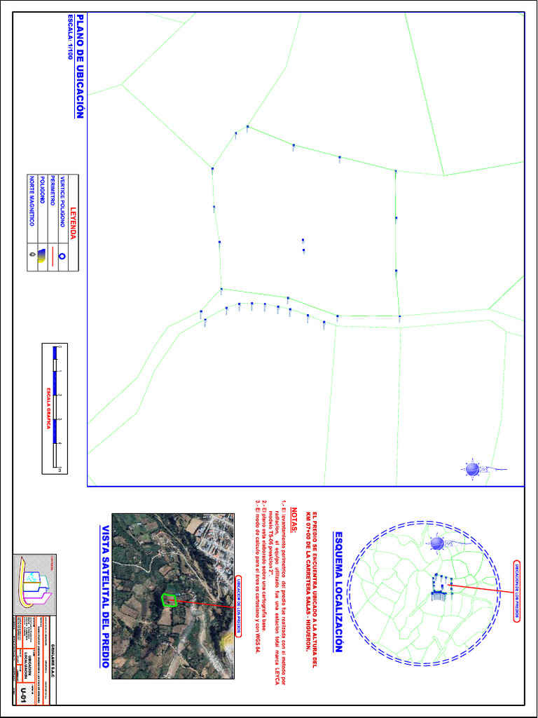 PLANTILLA Plano Ubicación y Perimetrico | PDF