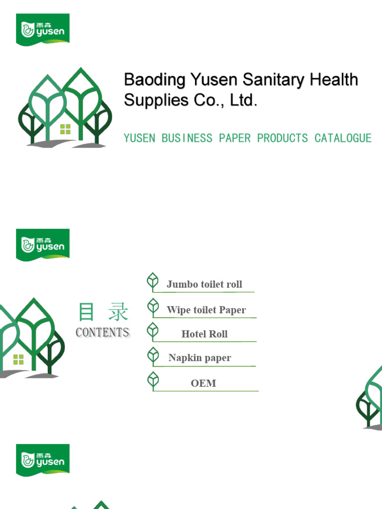 YUSEN Business Paper Products Catalog | PDF | Domestic Life | Hygiene