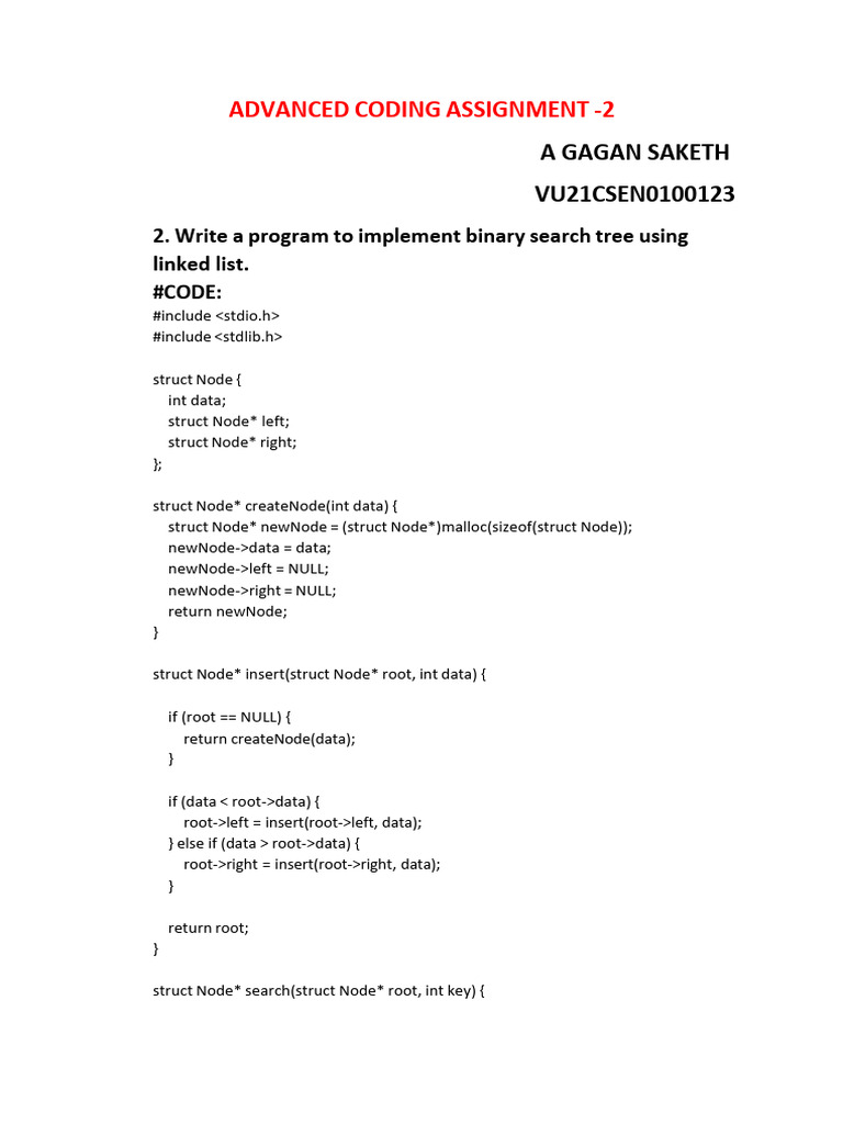 Advanced Coding Assignment - 2 (0123) | PDF | Algorithms And Data Structures | Computing