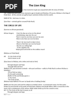 The Lion King Script | PDF