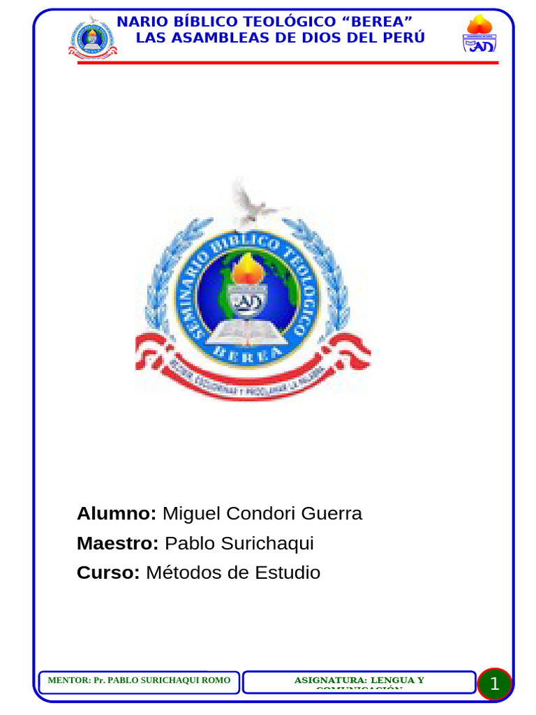 Metodo Historico Libro Filemon | PDF | Epístola a Filemón | Pablo el ...