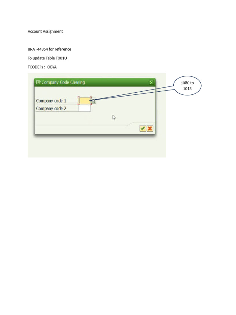 How To Update Table T001U (Account Assignment) | PDF