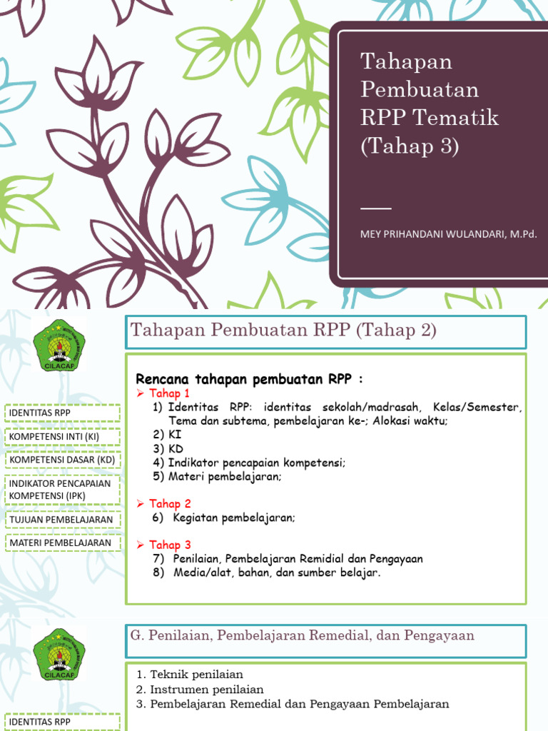 7. Tahapan Pembuatan RPP (tahap 3) | PDF
