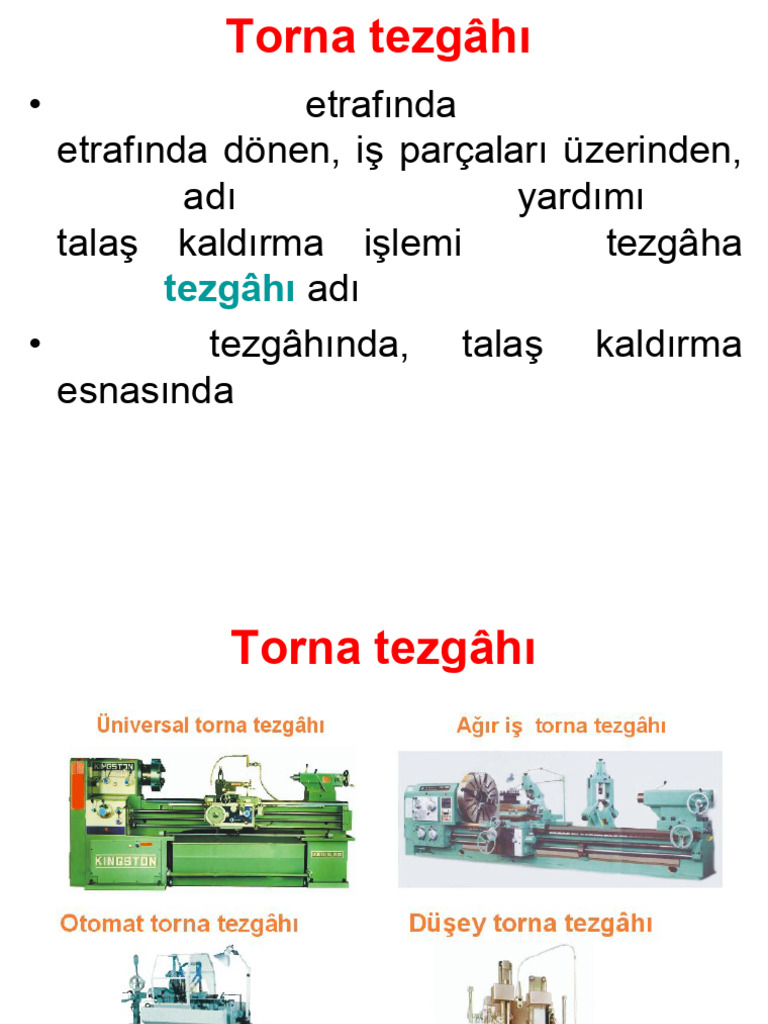 2.T.İ.T Sunum-4 Torna | PDF