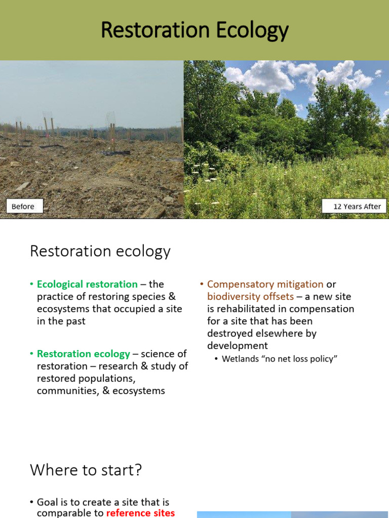 11 - Restoration Ecology | PDF | Restoration Ecology | Invasive Species