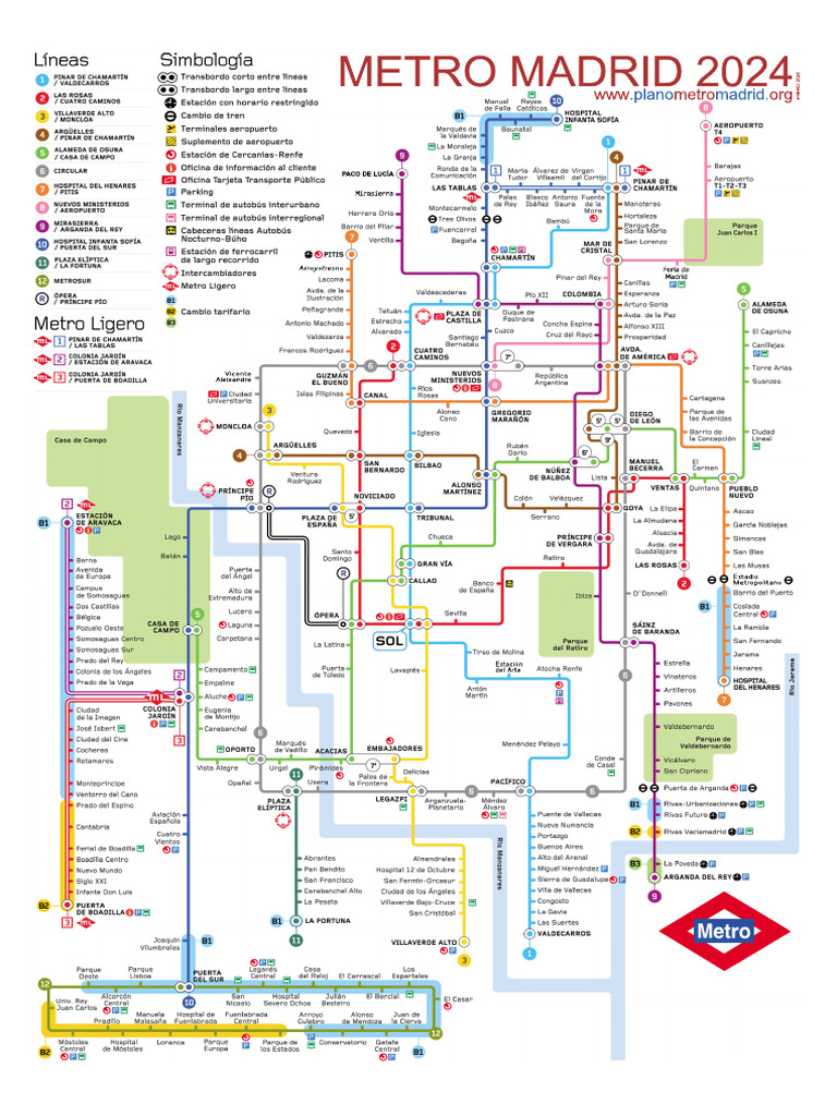 Https :WWW - Planometromadrid.org:mapas Metro:Plano Metro Madrid ...